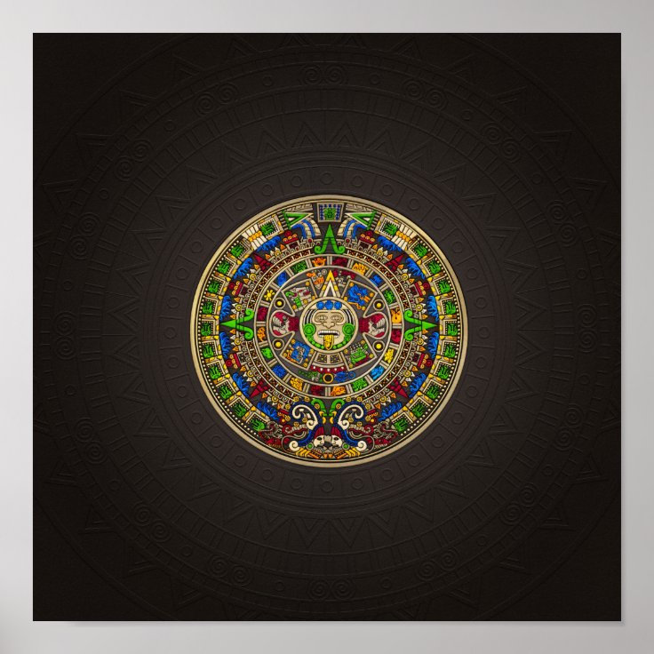 Mayan Calendar - color Poster | Zazzle