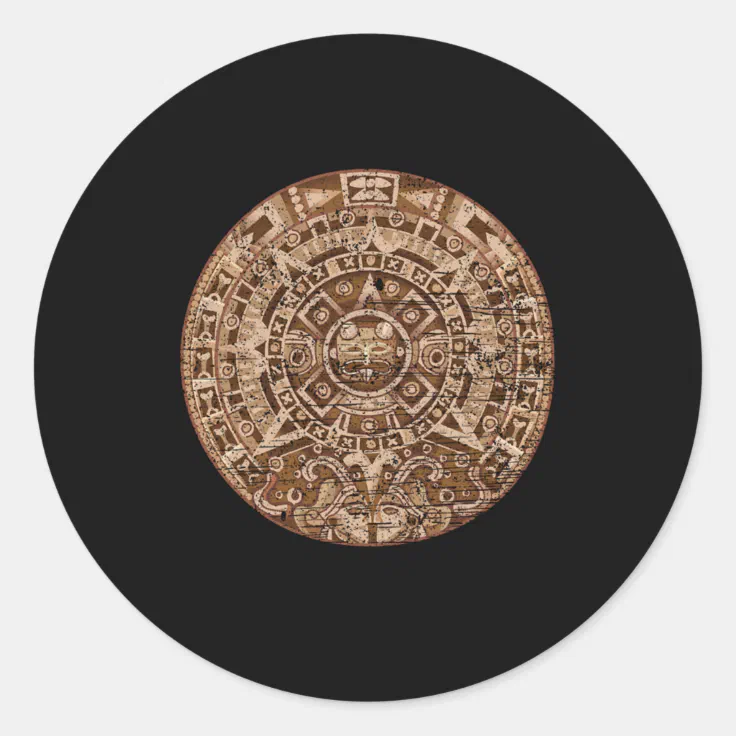 Mayan Calendar Inca Aztec Culture Civilization Gif Classic Round ...