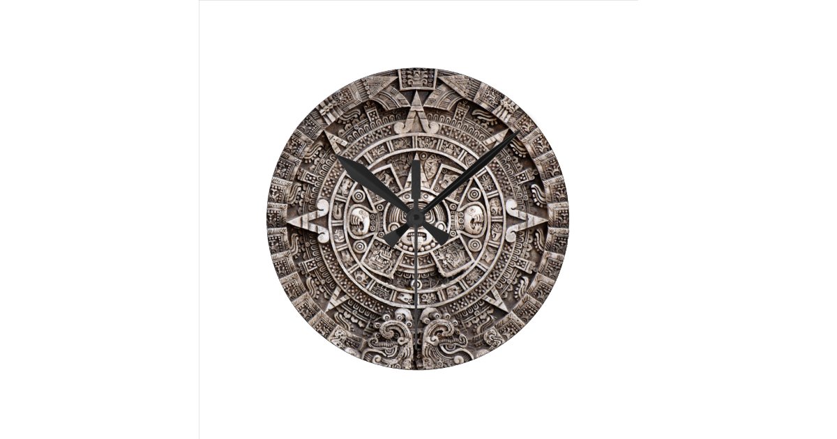 Mayan Calendar Round Clock | Zazzle.com
