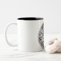 Mayan circle, Mexican hieroglyph(Maya) Two-Tone Coffee Mug | Zazzle