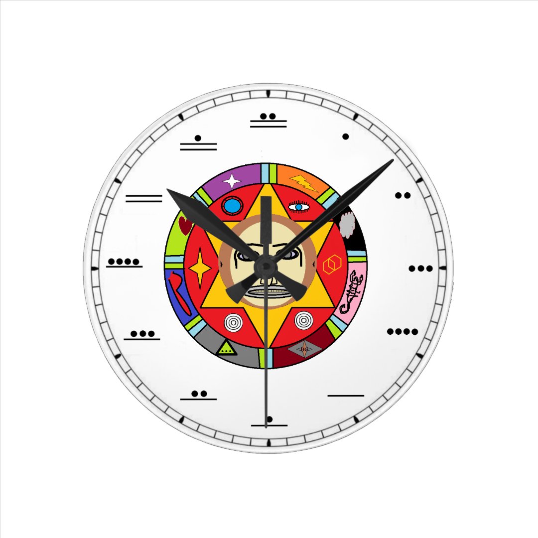 Mayan Number Wall Clock | Zazzle