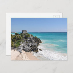 Mayan Ruins in Tulum Mexico Postcard | Zazzle