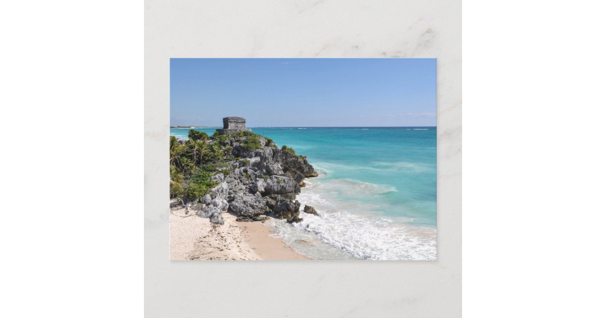 Mayan Ruins in Tulum Mexico Postcard | Zazzle