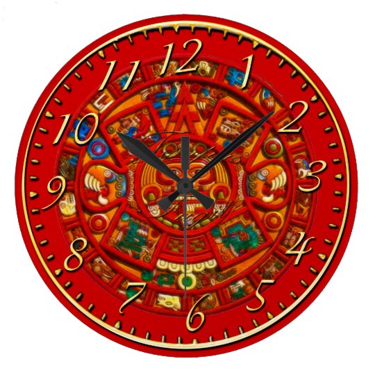 Mayan Sun Calendar Aztec Mexican History Clock | Zazzle.com