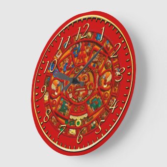 Mayan Sun Calendar Aztec Mexican History Clock | Zazzle