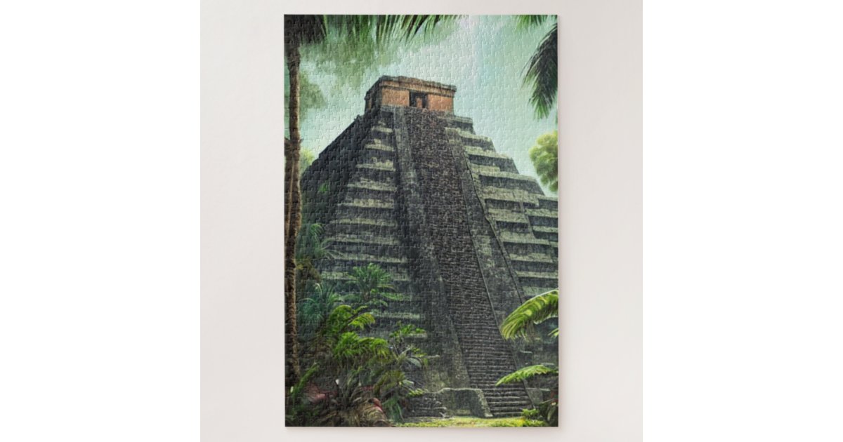Mayan Temple Jigsaw Puzzle | Zazzle
