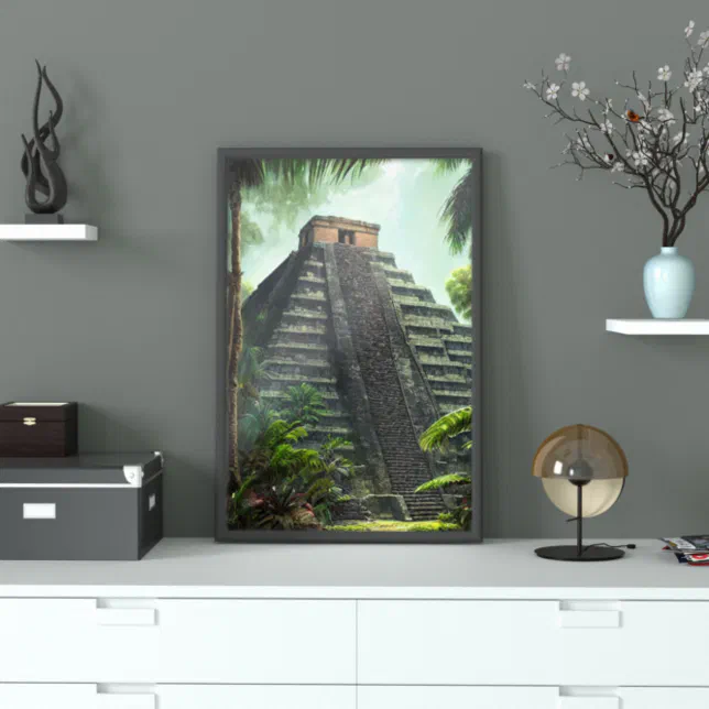 Mayan Temple Poster | Zazzle