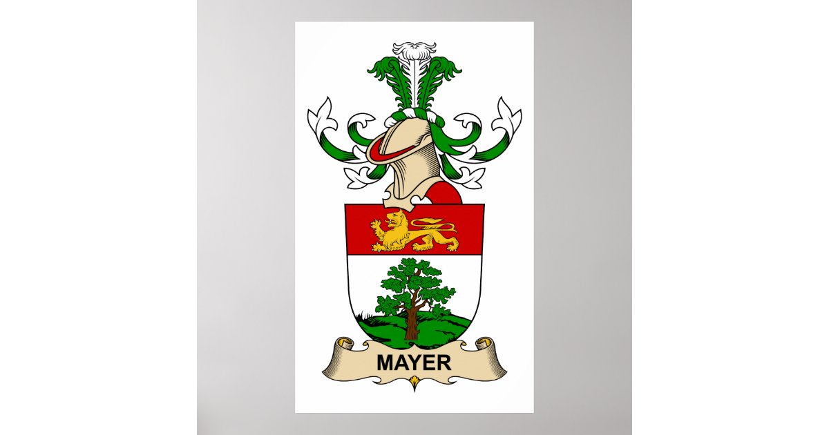 Mayer Family Crest Poster | Zazzle