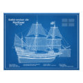 Mayflower - Ship Blueprint Plans ABD Photo Print | Zazzle