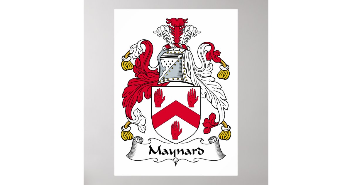 Maynard Family Crest Poster | Zazzle