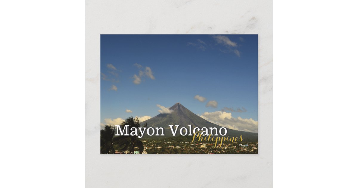 Mayon Volcano Albay Bicol Philippines Postcard | Zazzle
