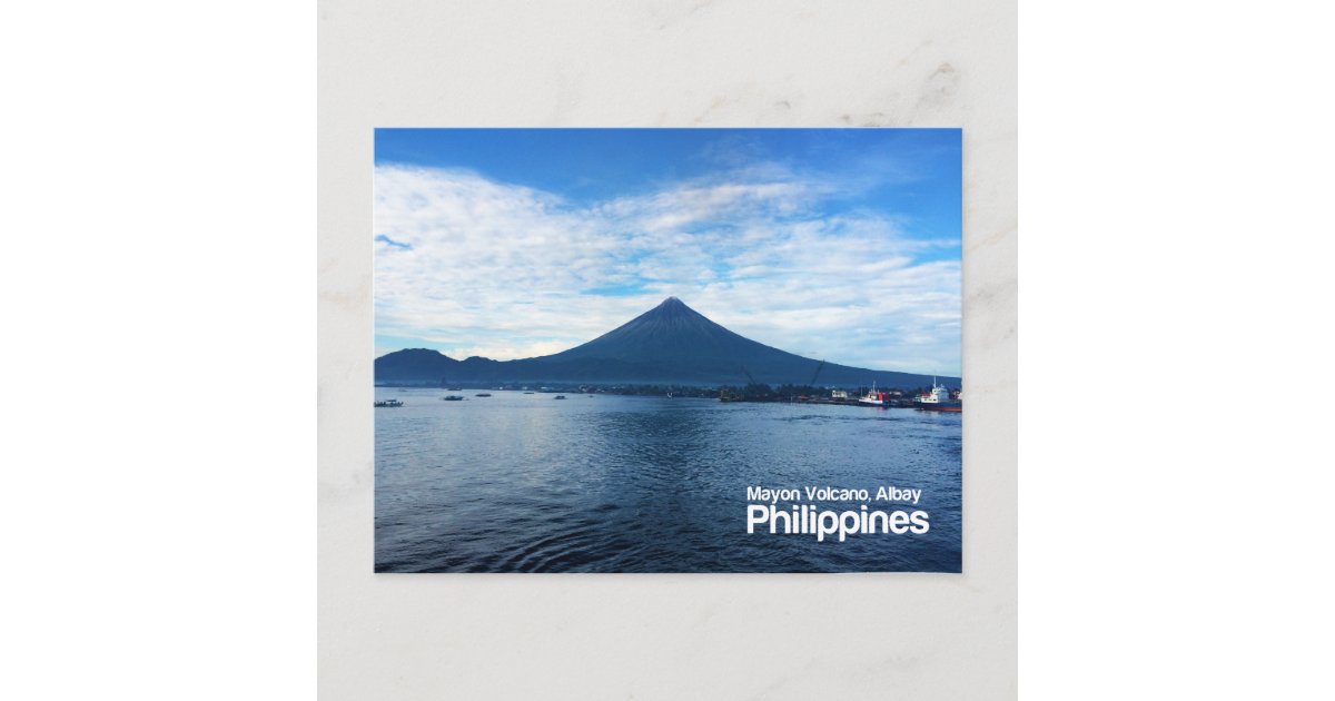 Mayon Volcano Albay Philippines Postcard | Zazzle