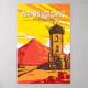 Mayon Volcano Cagsawa Ruins Philippines Travel Art Poster | Zazzle
