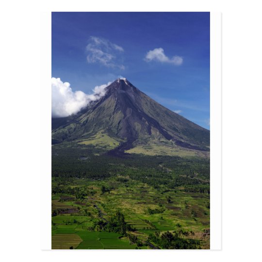 Mayon Volcano in Legaspi, Philippines Postcard | Zazzle.com
