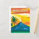 Mayon Volcano Philippines Travel Art Vintage Postcard | Zazzle