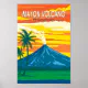 Mayon Volcano Philippines Travel Art Vintage Poster | Zazzle