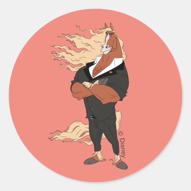 Mayor Winddancer Your Mane Man Classic Round Sticker | Zazzle