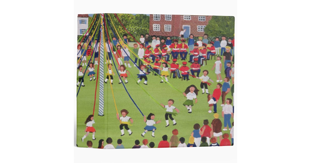 Maypole 3 Ring Binder | Zazzle