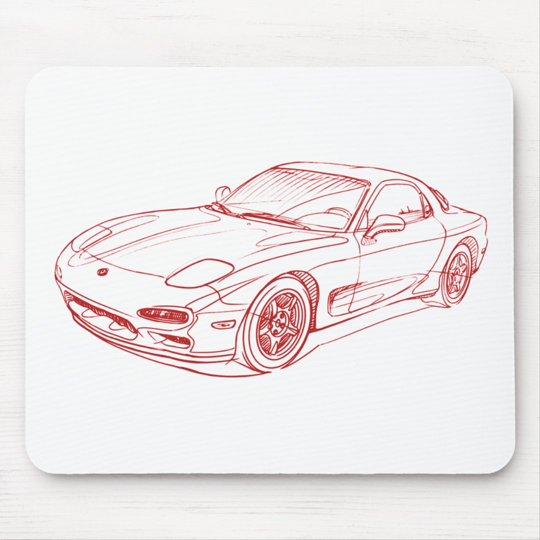 Maz RX7 FD Mouse Pad | Zazzle