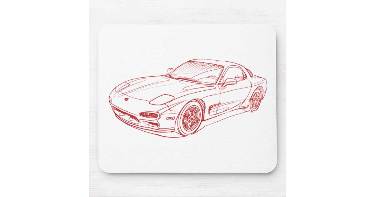 Maz RX7 FD Mouse Pad | Zazzle
