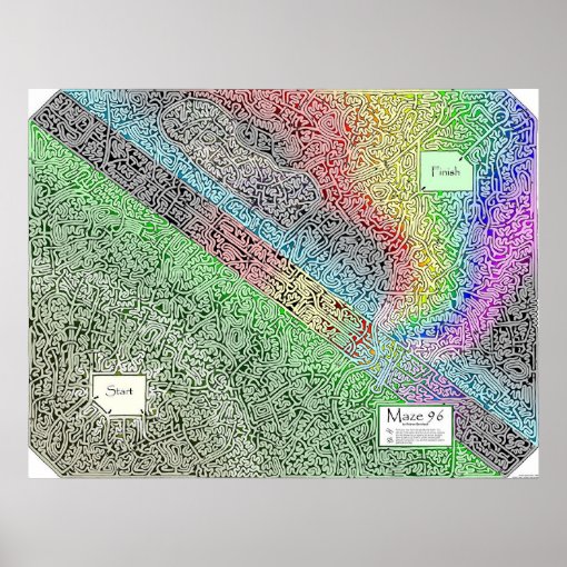 Maze 96 poster | Zazzle
