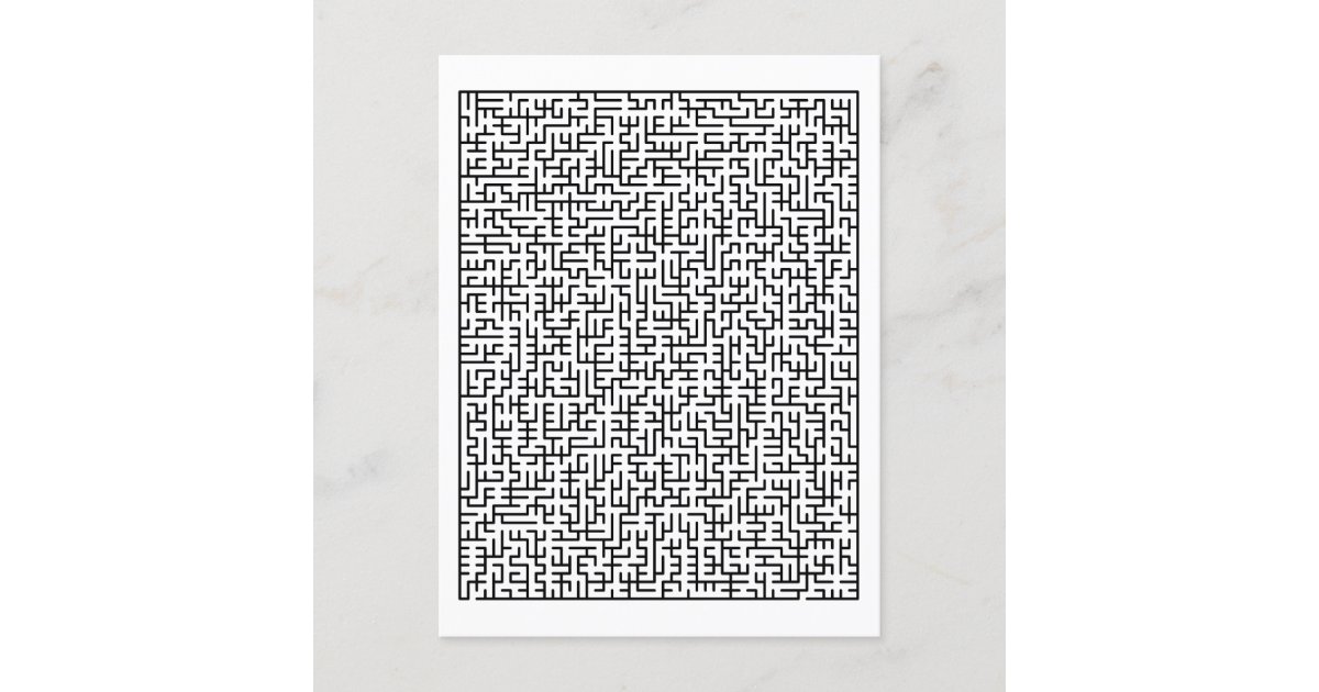 Maze Postcard | Zazzle