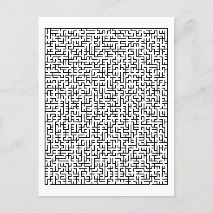 Maze Postcard | Zazzle