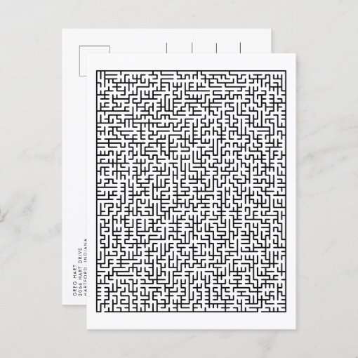 Maze Postcard | Zazzle