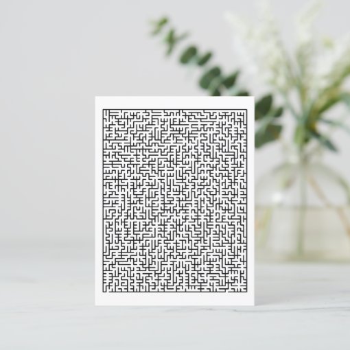Maze Postcard | Zazzle