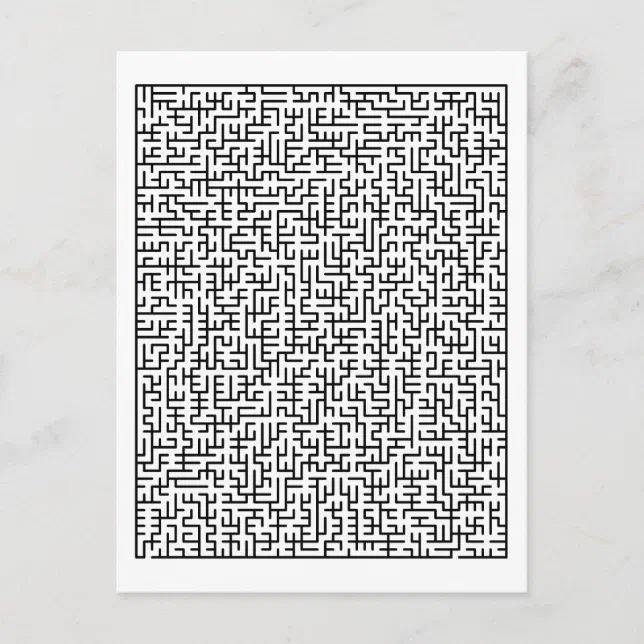 Maze Postcard | Zazzle