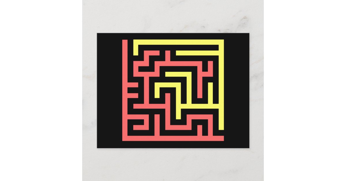 Maze Postcard | Zazzle