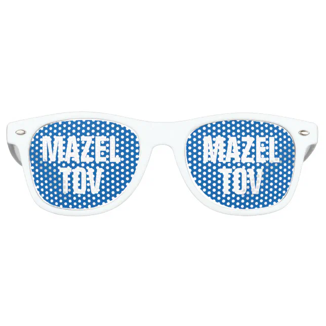 MAZEL TOV funny party shades for bar mitzvah | Zazzle