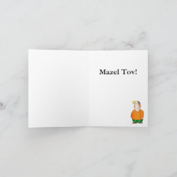 Mazel Tov Greeting Card - Jewish Boy cartoon | Zazzle