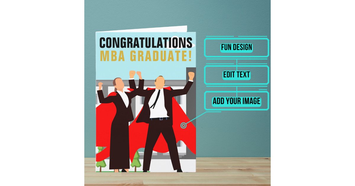 MBA Business Graduation Card | Zazzle