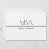 MBA degree Graduation Party Invitation | Zazzle