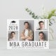 MBA Graduate 5 Photo Masters Degree Graduation Announcement | Zazzle