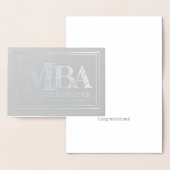 MBA Master of Business Administration Foil Card | Zazzle