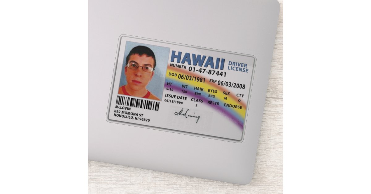 Mc Lovin card Sticker | Zazzle