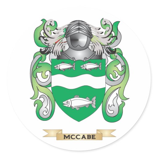 McCabe Coat of Arms (Family Crest) Stickers | Zazzle