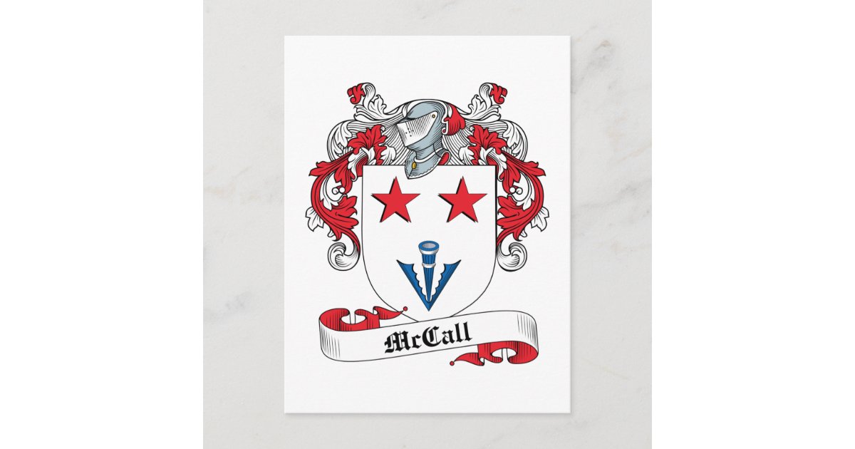 McCall Family Crest Postcard | Zazzle