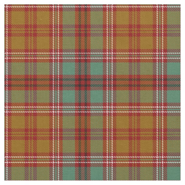 MacEwan Tartan Print Fabric | Zazzle