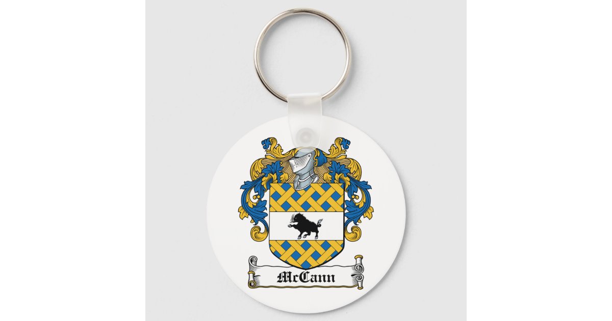 McCann Family Crest Keychain | Zazzle