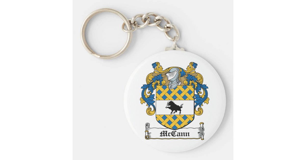 McCann Family Crest Keychain | Zazzle