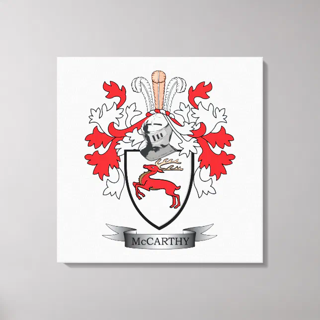 McCarthy Coat of Arms Canvas Print | Zazzle