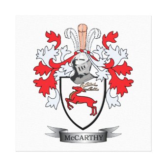 McCarthy Coat of Arms Canvas Print | Zazzle