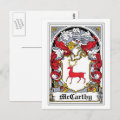 McCarthy Family Crest Postcard | Zazzle
