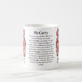 McCarty, the History, the Meaning and the Crest Coffee Mug | Zazzle