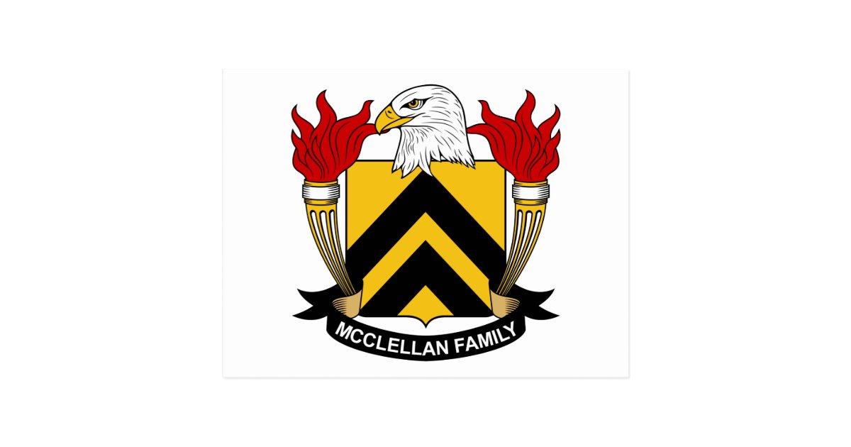 McClellan Family Crest Postcard | Zazzle.com