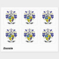 McConnell Family Crest Coat of Arms Square Sticker | Zazzle