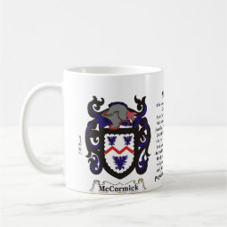 McCormick Family Coat of Arms mug | Zazzle